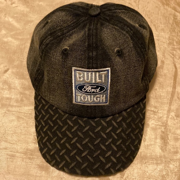 Ford | Accessories | Ford Built Tough Faded Denim Strapback Hat | Poshmark